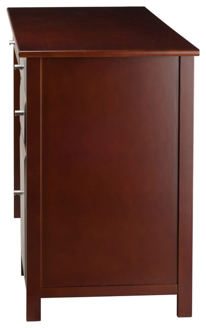 Delta Office Writing Desk Walnut - Transitional - Desks And Hutches ...