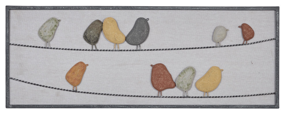 Contemporary Multi Colored Metal Wall Decor 89517 - Farmhouse - Metal ...