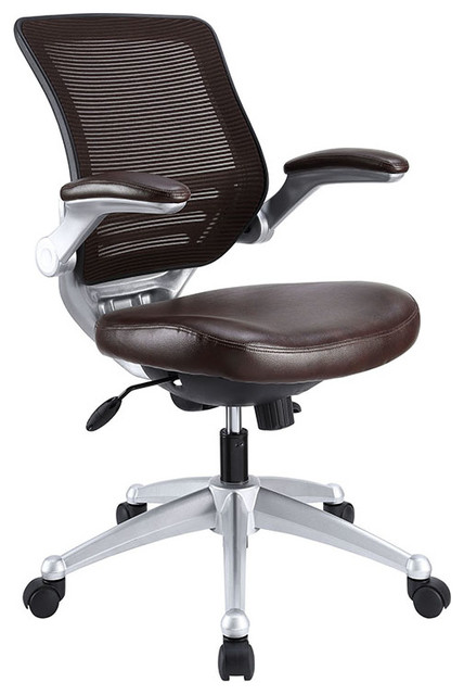 Modway Furniture Edge Leather Office Chair, Black - Contemporary ...