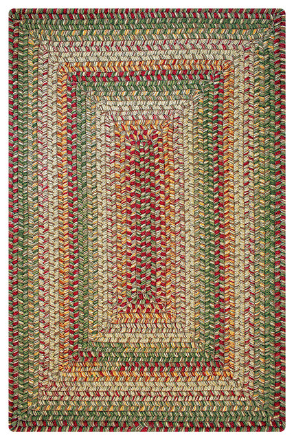 Homespice D"cor Heartland Wool Braided Rug Oval, 27 x 45 ...