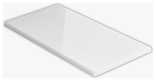 Thassos Polished 6x12 Marble Tile, 6x12 - Traditional - Wall And Floor ...