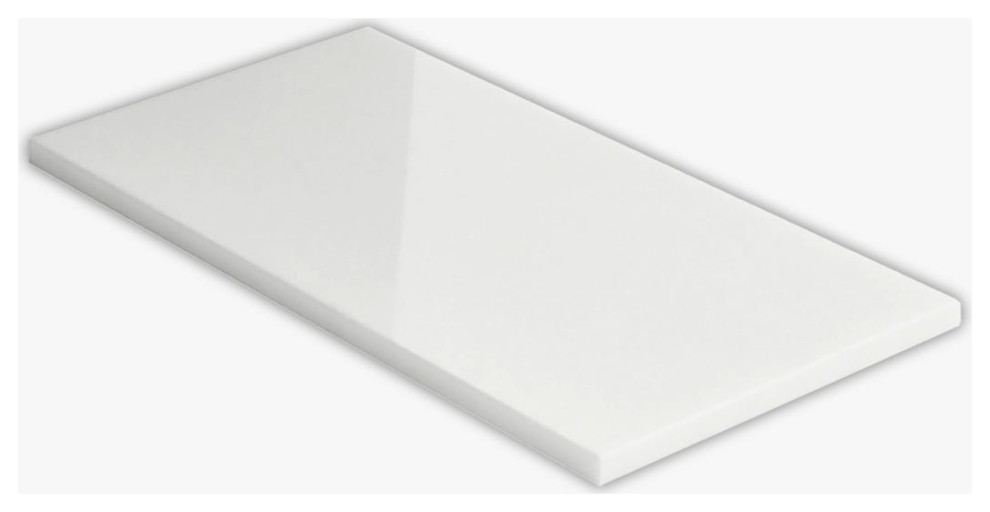 Thassos Polished 6x12 Marble Tile, 6x12 - Traditional - Wall And Floor ...