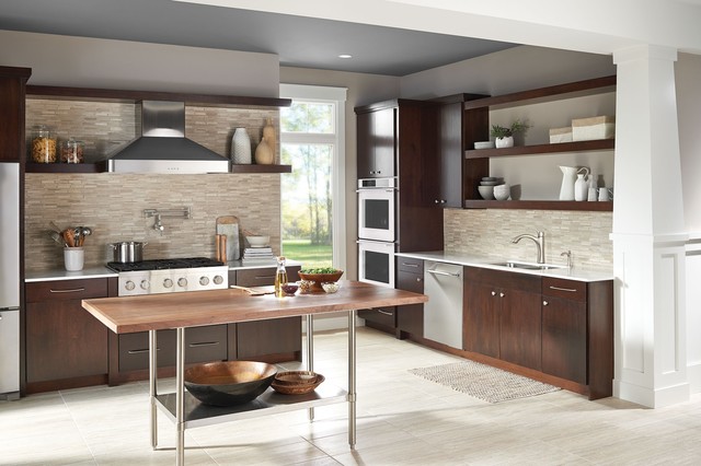 Moen Modern Pot Filler 2-Handle Kitchen Faucet - Transitional - Pot ...