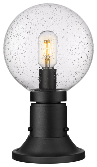 Laurent 1 Light Outdoor Pier Mounted Fixture Lighting, Black ...