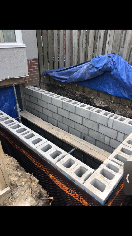 Parging block wall or not?