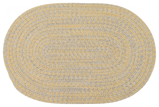 Colonial Mills Rug Flibustier Bright Yellow Oval, 14X18 - Contemporary ...