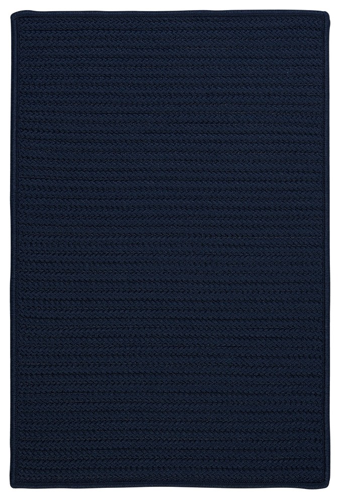 Colonial Mills Simply Home Solid H561 Navy Area Rugs, 8x10 Rectangle ...