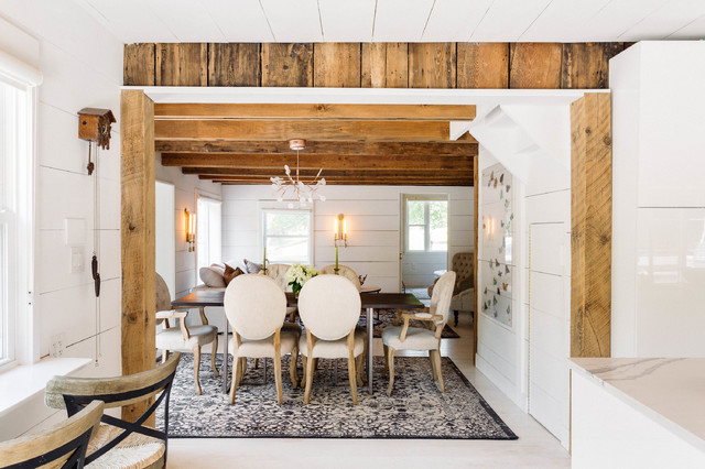 1880 Farmhouse - Farmhouse - Dining Room - New York - by AHG Interiors