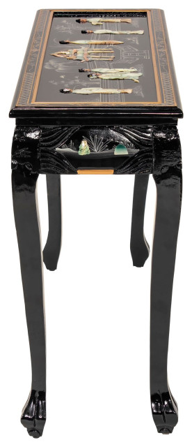 Classic Oriental Console Table, Unique Hand Carved Ladies Pattern ...