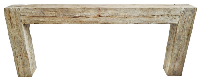 Reclaimed Bleached Beam Console Table 1 - Rustic - Console Tables - by ...