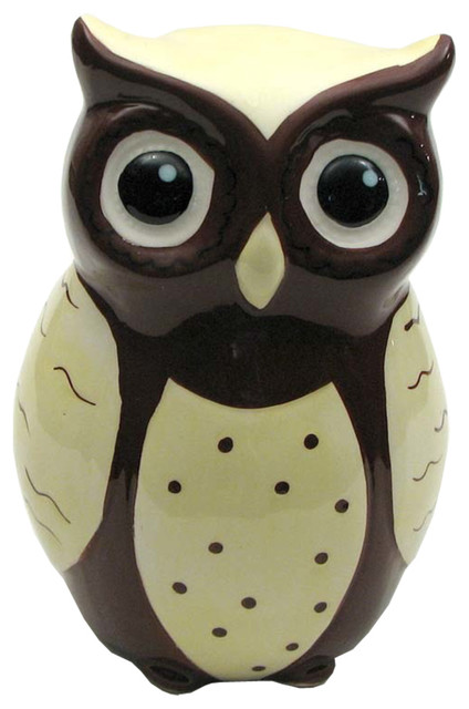 Ceramic Owl Great Bank - Traditional - Piggy Banks - by Imtinanz, LLC ...