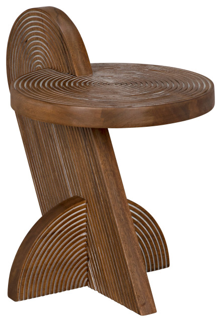 Saturn Side Table, Dark Walnut - Transitional - Side Tables And End ...