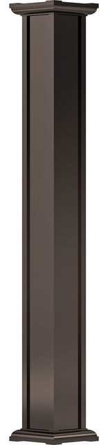 6" x 8' Endura-Aluminum Acadian Style Column, Square Shaft, Textured ...
