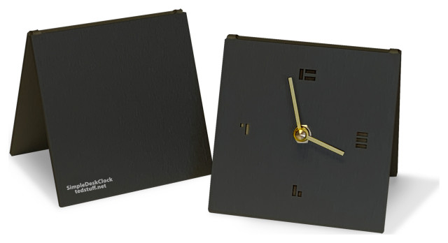 The SimpleDesk Clock in Black - Contemporary - Desk And Mantel Clocks ...
