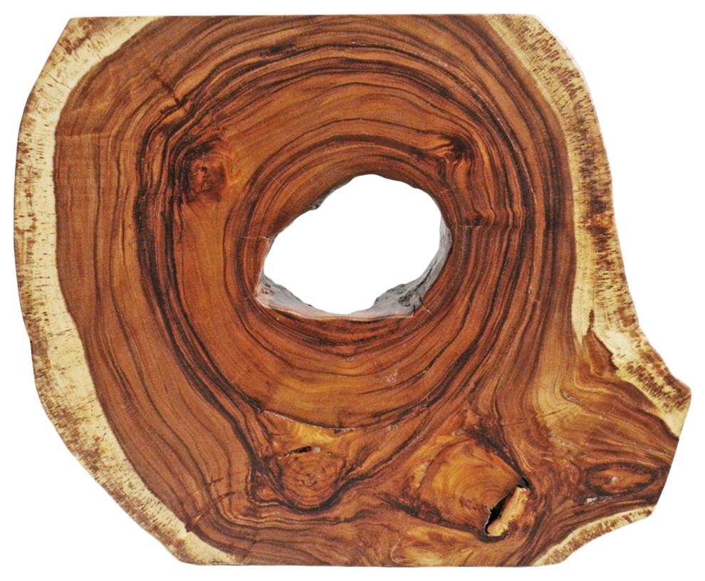 Organic Monkey Pod Hole Console Table 1 - Rustic - Console Tables - by ...