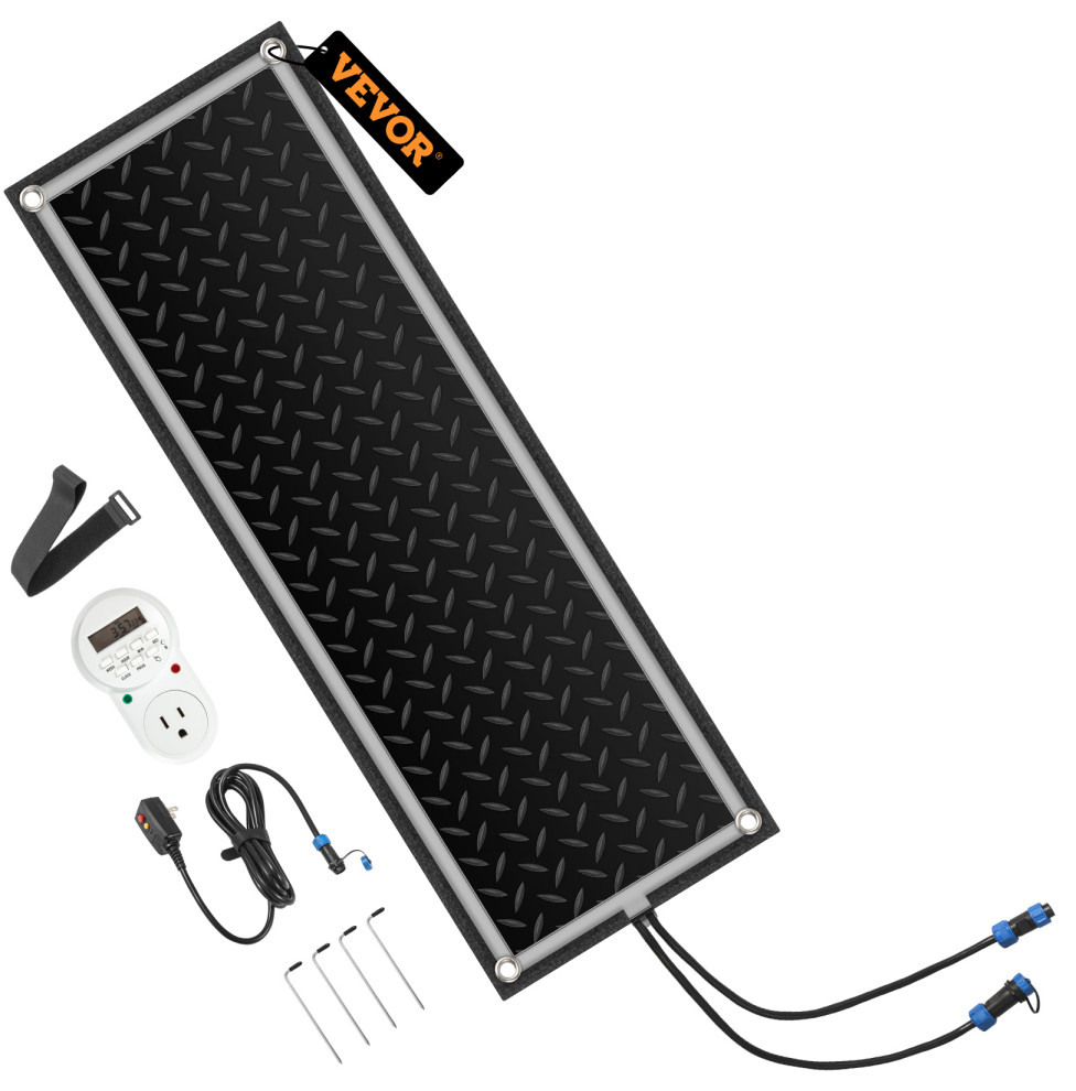 VEVOR Snow Melting Mat Heated Stair Mat 10" x 30" Connectable With ...