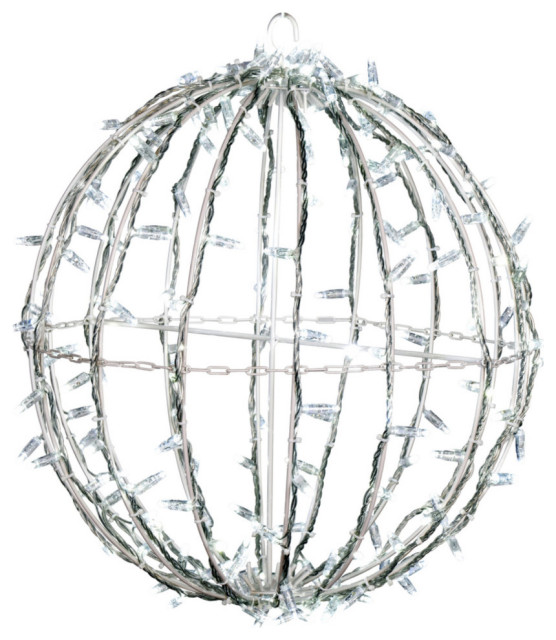 Vickerman 180-Lights x 20" Fold Flat Cool White LED Twinkle Jumbo ...