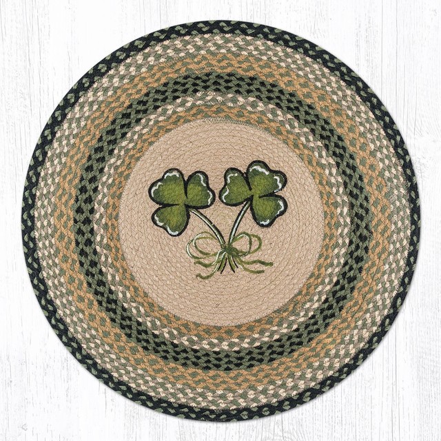 Shamrock Round Patch Rug - Contemporary - Area Rugs - by Uber Bazaar ...