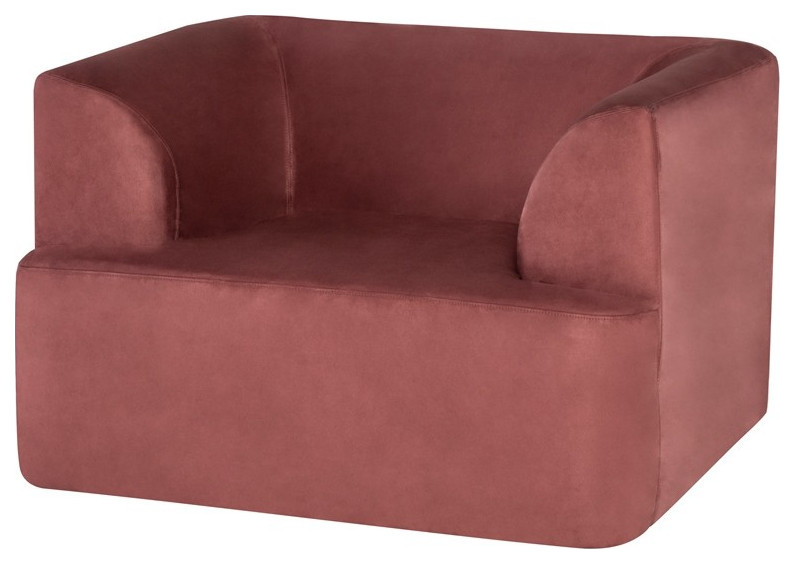 Evander Occasional Chair Chianti Microsuede - Contemporary - Armchairs ...