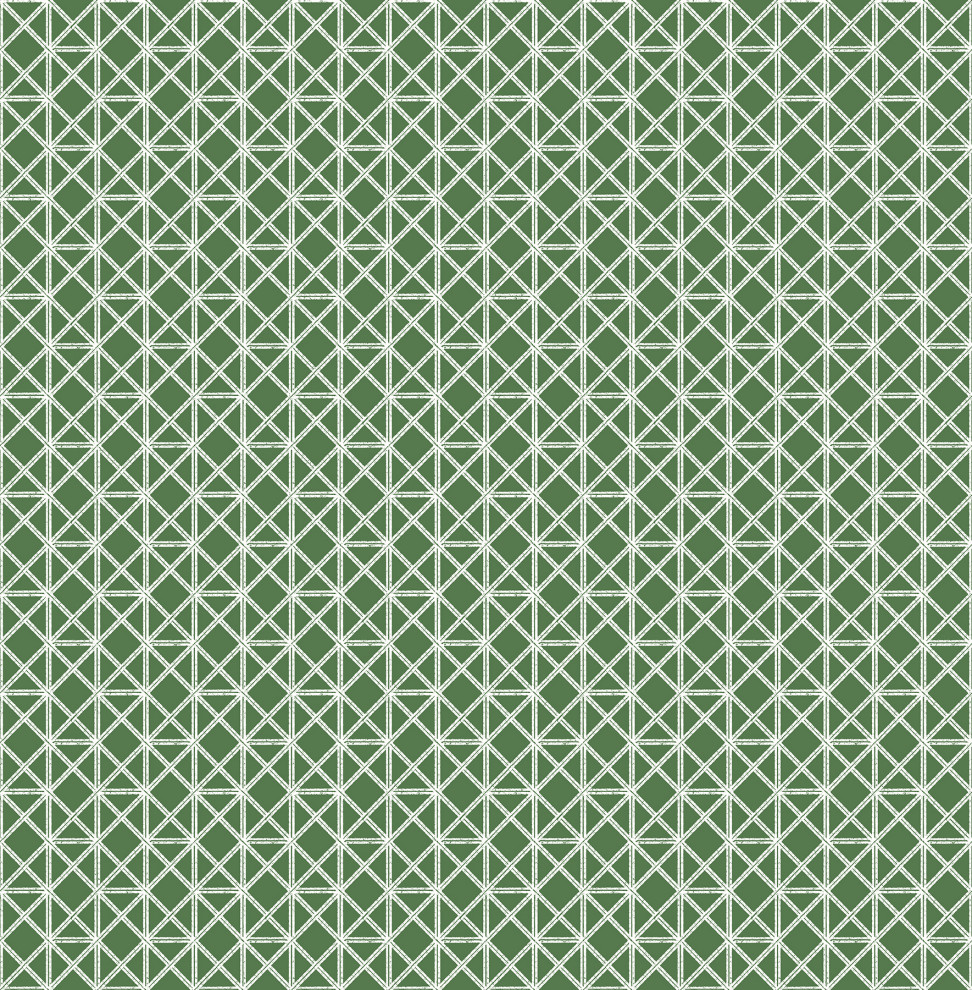 Lisbeth Green Geometric Lattice Wallpaper - Contemporary - Wallpaper ...