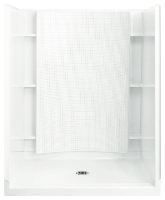 Sterling 72270100 Accord 60" x 36" x 77" Vikrell Shower - Shower Stalls ...
