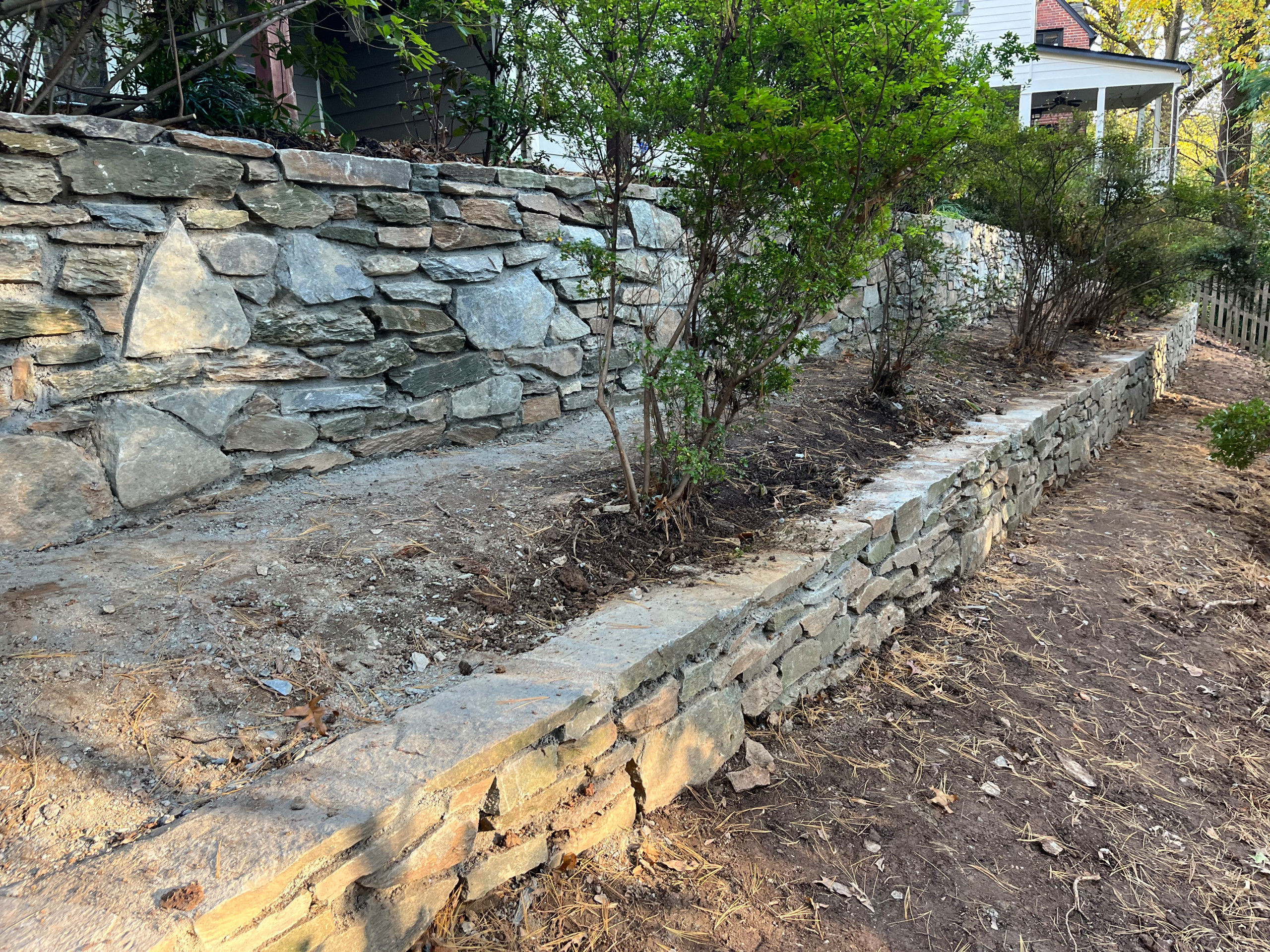Dry Stacked Rock Wall