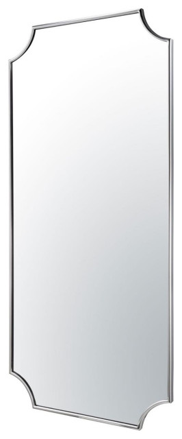Carlton Wall Mirror, Painted Chrome - Contemporary - Wall Mirrors - by ...