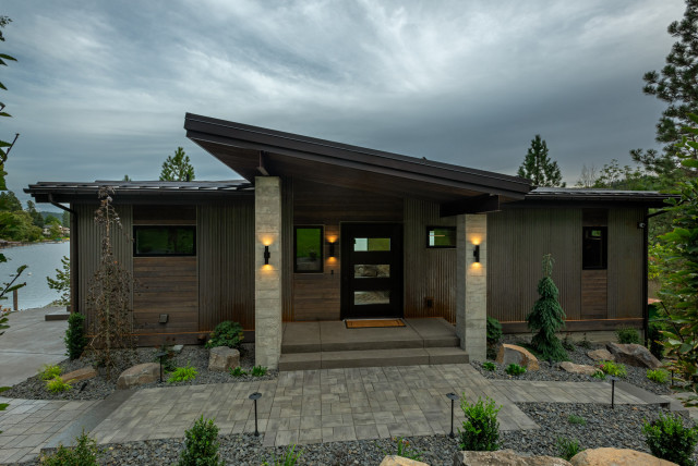 A Modern Lake Cabin - Contemporary - House Exterior - Seattle - by MB ...