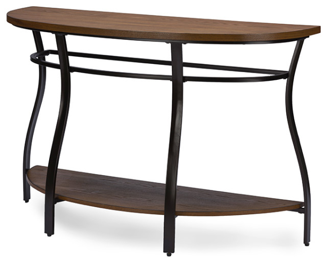 Newcastle Wood and Metal Console Table - Industrial - Console Tables - by Skyline Decor | Houzz
