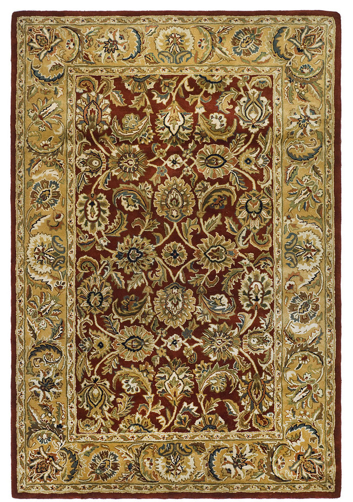 Safavieh Classic Cl758K Rust, Camel Area Rug, 6'0" x 9'0" - Traditional ...