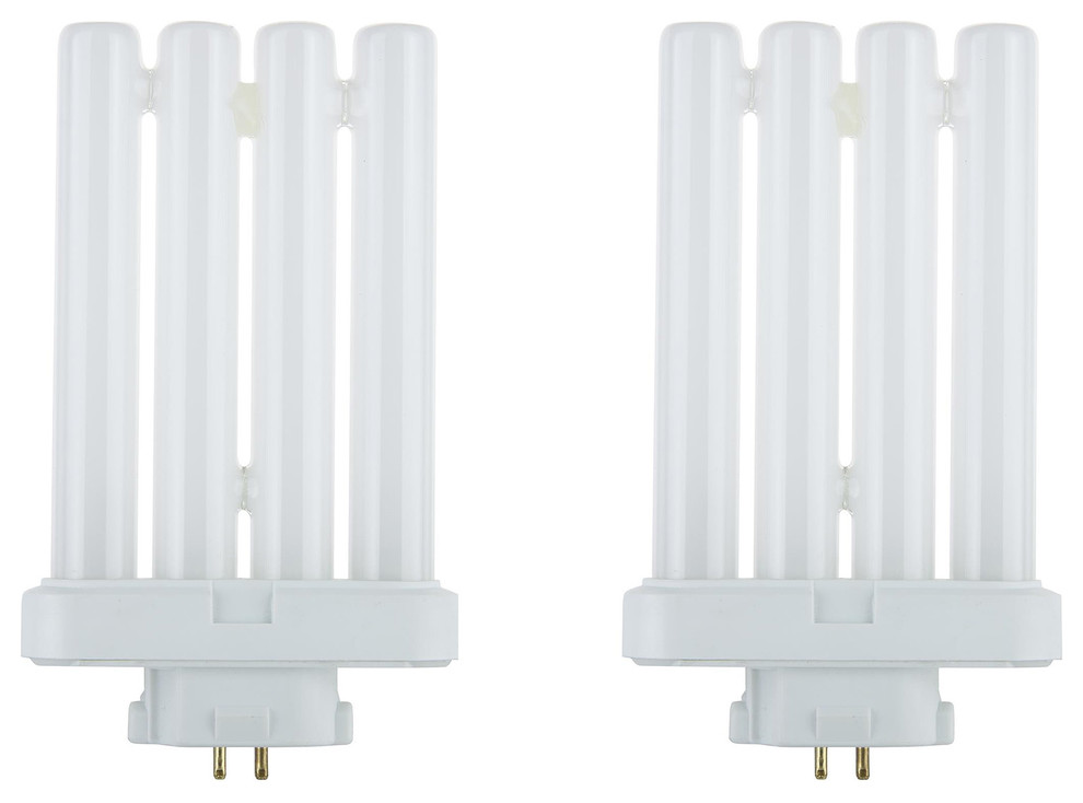 Sunlite 2 Pack Warm White FML 4-Pin Quad Tube, GX10Q-4 Base ...