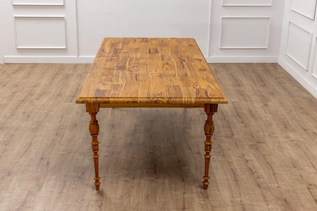 Handcrafted Nana Teak Solid Hardwood Dining Table, 48x36 - Traditional ...