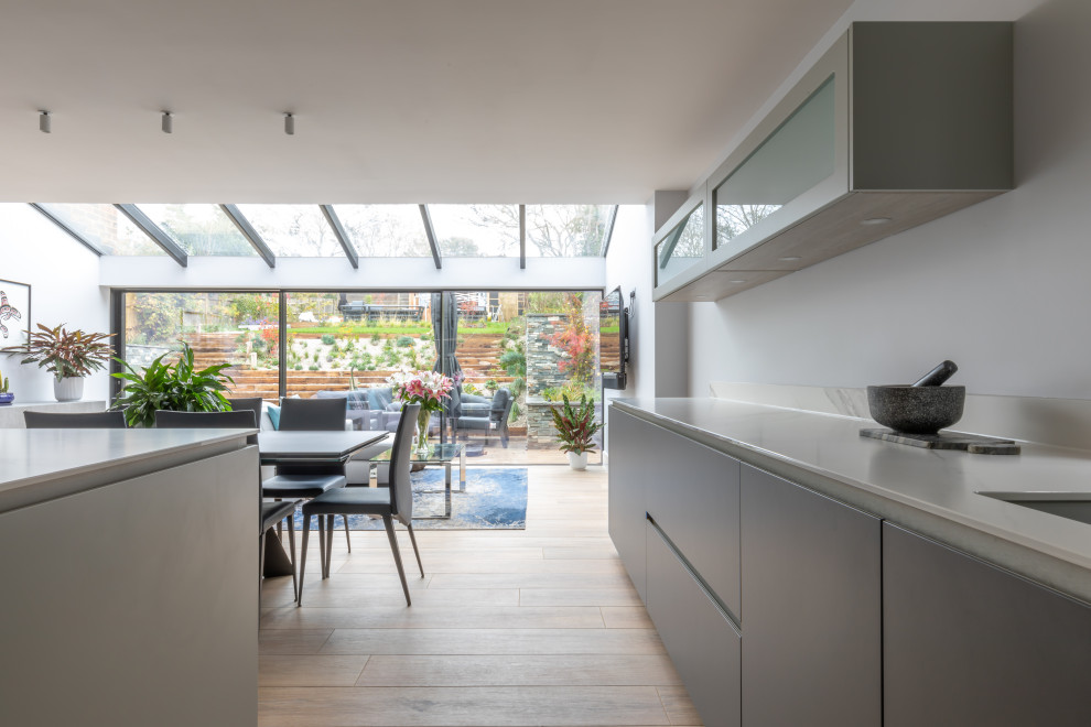 The Brighton House - RAL 7038 - Contemporary - Kitchen - Sussex - by ...