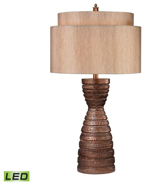 Dimond Hammered Copper Table Lamp, Antique Bronze - Traditional - Table ...