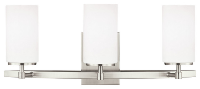 Alturas Three Light Wall / Bath in Brushed Nickel - Transitional - Bathroom Vanity Lighting - by ...