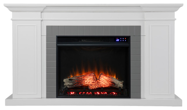 Alexandre Bookcase Electric Fireplace With Touch Screen Control Panel ...