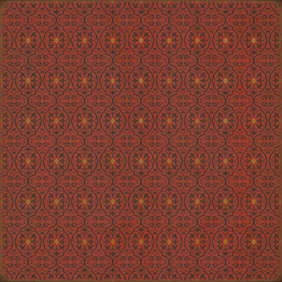 Pattern 51 Hookah Lounge 72x72 Vintage Vinyl Floorcloth - Mediterranean ...