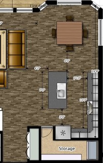 Minimum walkway spacing around our kitchen