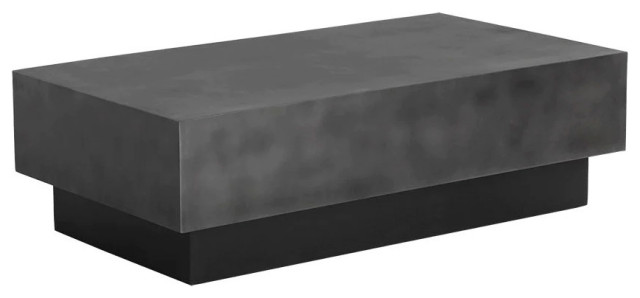 Relena Coffee Table, Gunmetal - Industrial - Coffee Tables - by Virgil ...