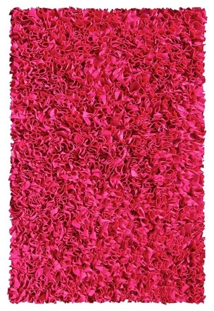 Shaggy Raggy Raspberry Area Rug, 2'8"x4'8 - Contemporary - Kids Rugs ...