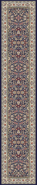 Ancient Garden 57078-3434 Traditional Runner Area Rug, 2'2"x7'7" Blue ...