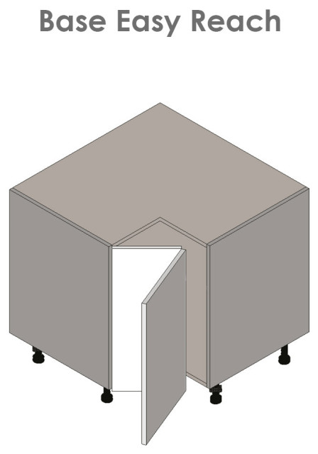 33 Base Easy Reach-Double Door-Grey, 33 x 34 1/2 x 23 3/8|White Classic ...