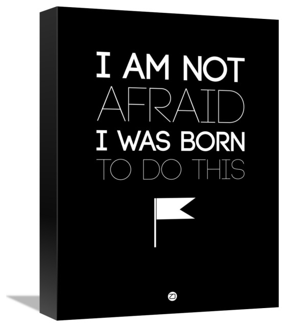 "I am Not Afraid Poster 1" Fine Art Print, 12" x 16" - Modern - Prints ...
