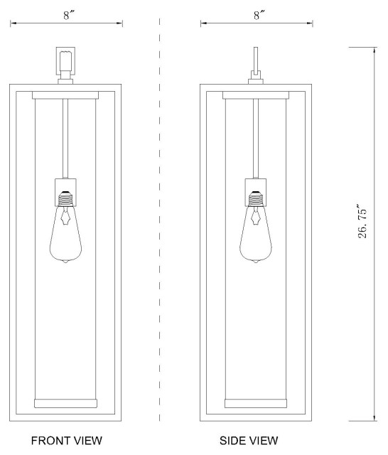 1 Outdoor Chain Mount Ceiling Fixture Deep Bronze Outdoor Brass 584CHB ...