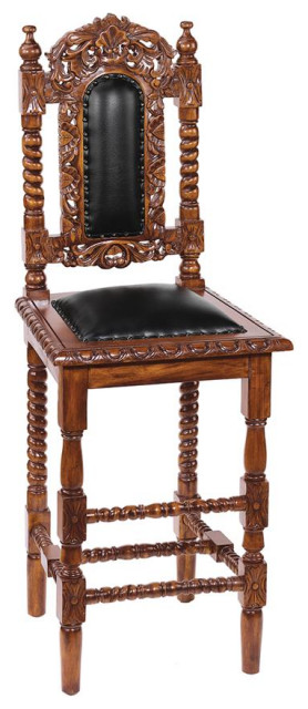 Design Toscano Charles Ii Barstool - Victorian - Bar Stools And Counter ...