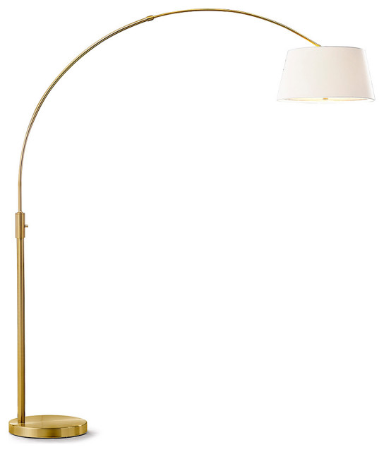 Orbita 81"H LED Dimmable Retractable Arch Floor Lamp, Bulb included ...