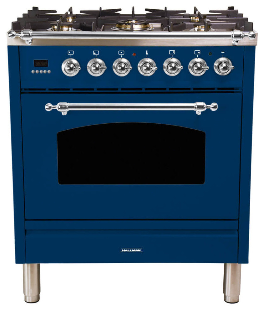 Single Oven Italian Gas Range, 30 - Contemporary - Gas Ranges And ...