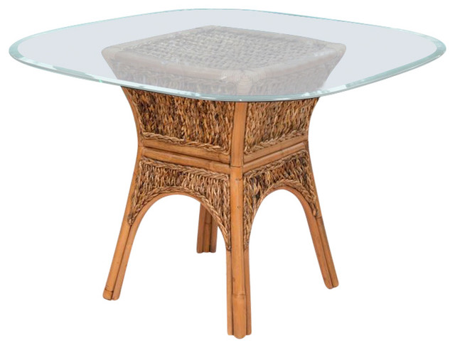 48" Panama Table Base, Antique Honey Finish - Tropical - Dining Tables ...