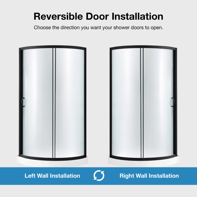 Ove Decors Breeze Shower Kit, Frosted Glass Panels and Base, 32 ...