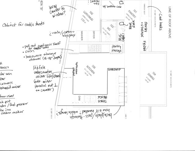 Finalizing layout for modern kitchen